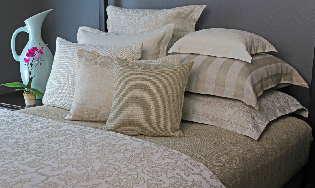 Leitner Grand Camelot Linen Cotton Bedding & Table Linens - J Brulee