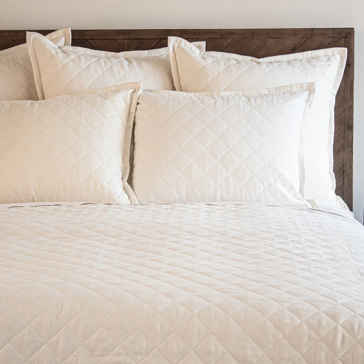 Ann Gish Quilted Linen Cotton Bedding - Ready to Bed | J Brulee Home