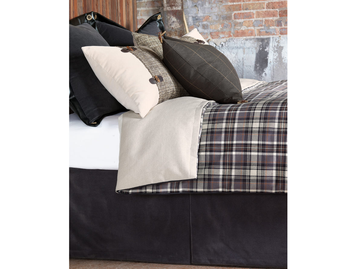 Grey & Black Plaid Bedding Sets. Barclay Butera Bedding - Rustic Lodge