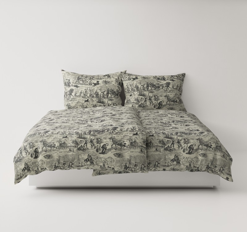Linz Linen-Cotton Toile Bedding & Linens | Leitner Austria