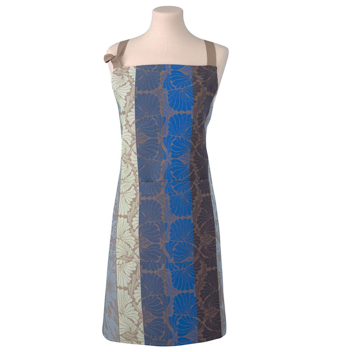 Cottage Blue Cotton Apron - Romantic, Floral & Durable