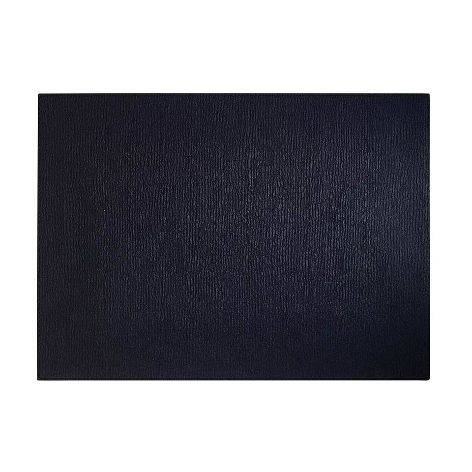 Bodrum Presto Black Rectangle Easy Care Placemats - Set of 4