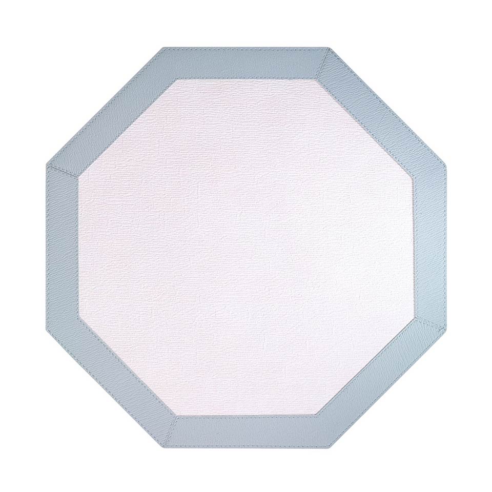 Bodrum Bordino Celadon White Octagon Easy Care Place Mats - Set of 4