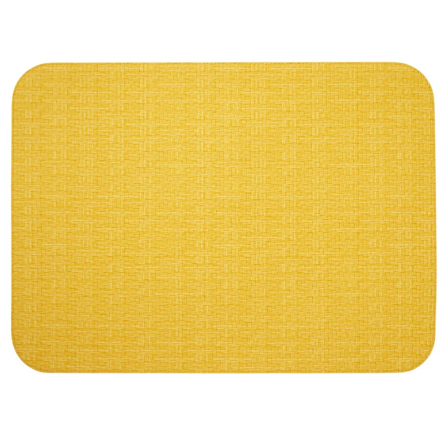 Bodrum Sunshine Yellow Wicker Oblong Placemats: Stylish & Durable