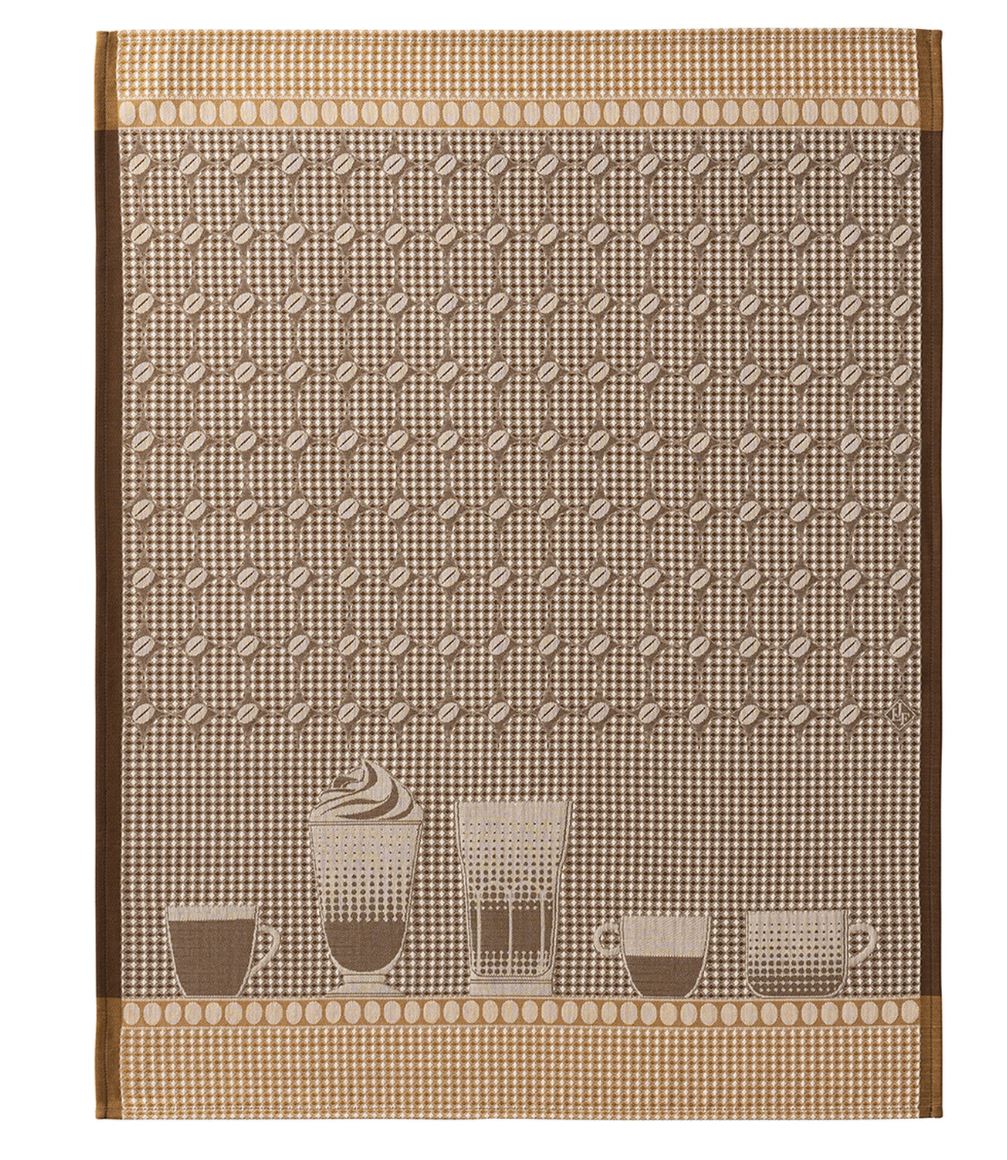 Barista Brown Cotton Kitchen Towels - French-Made