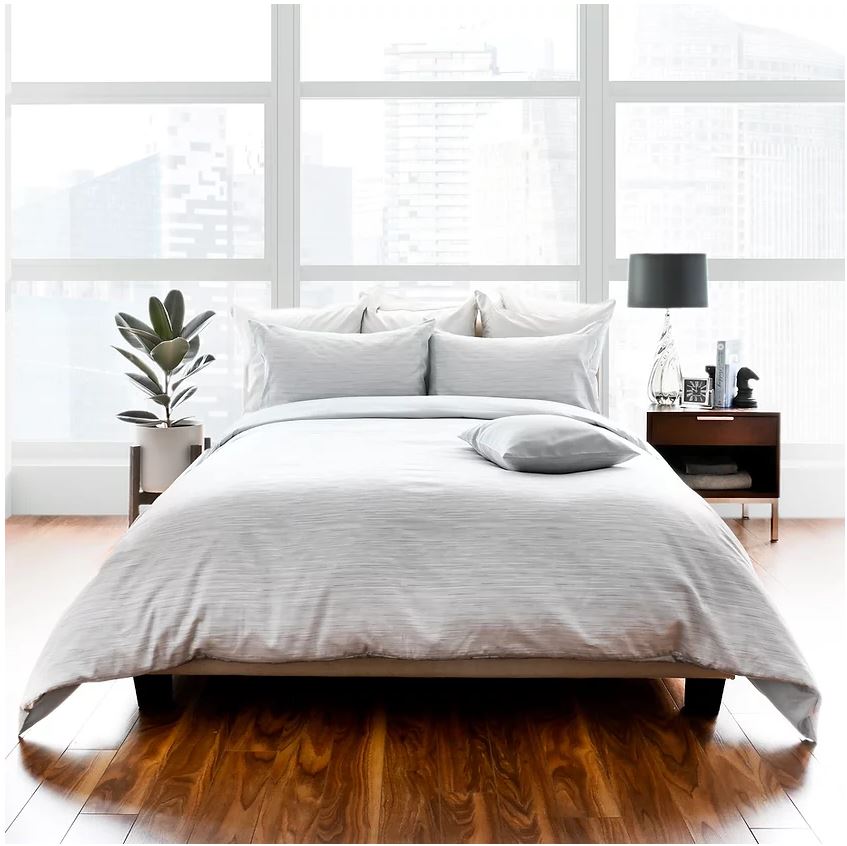 Contemporary Stripe Bedding. St Geneve Vista | J Brulee Home