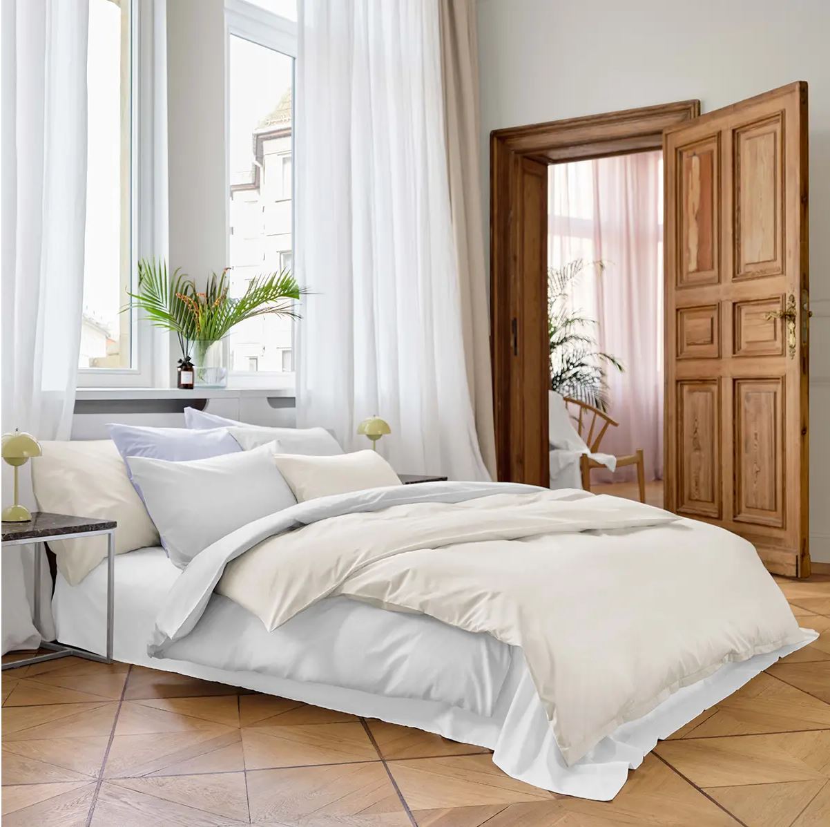 Schlossberg Samos Gris Poplin Weave Bedding: Timeless Elegance and ...