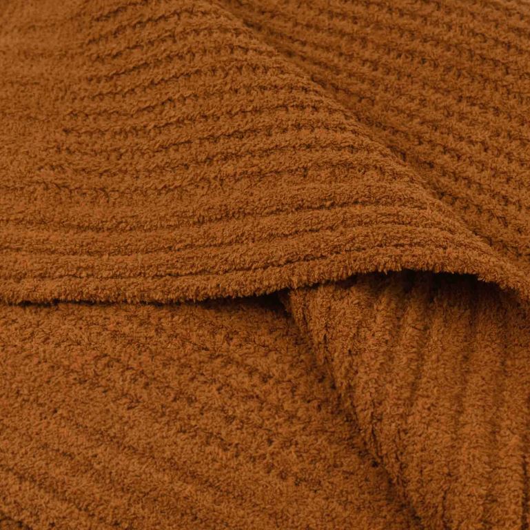 Chestnut Waffle Weave Throw Blanket - Kashwere | J Brulee Home