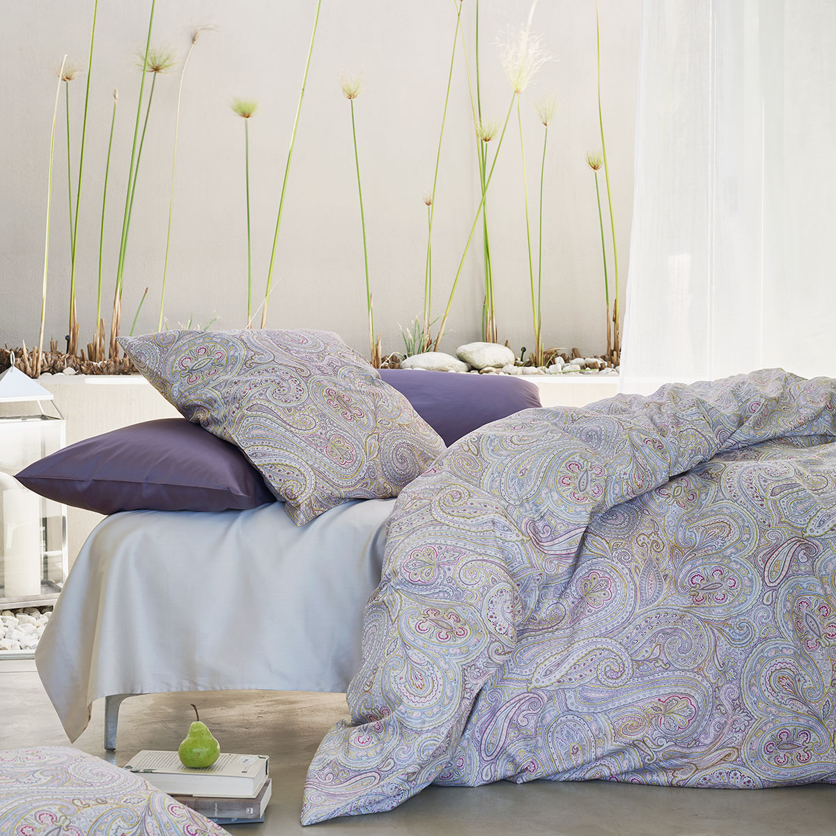 Colorful Paisley Duvet Covers & Bedding - Schlossberg Perinn Beige