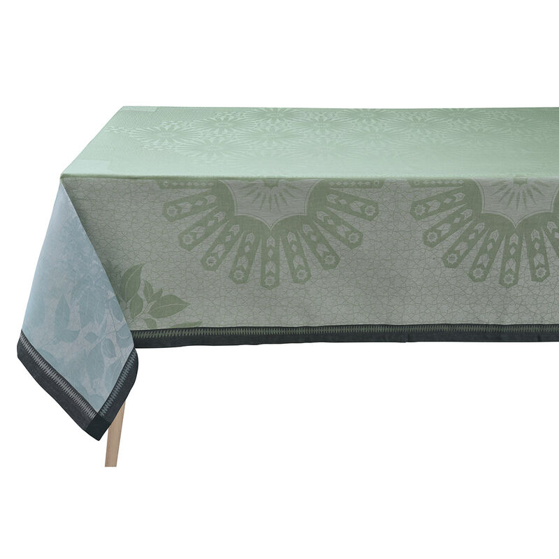 Le Jacquard Francais Jardin d'orient Light Green Table Linens | J Brulee