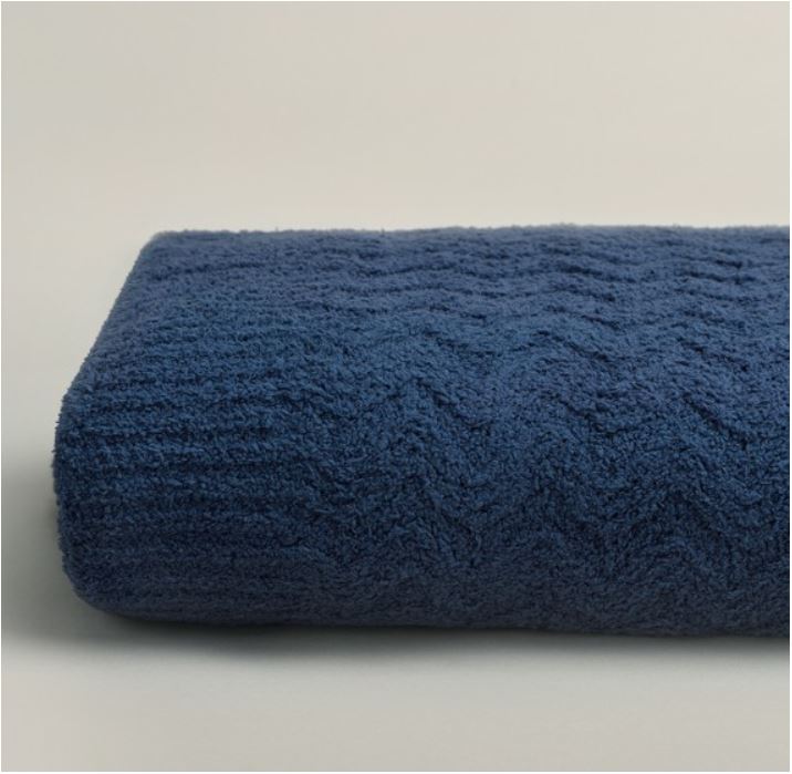 Kashwere Vintage Blue Wave Texture Throw Blanket | J Brulee Home