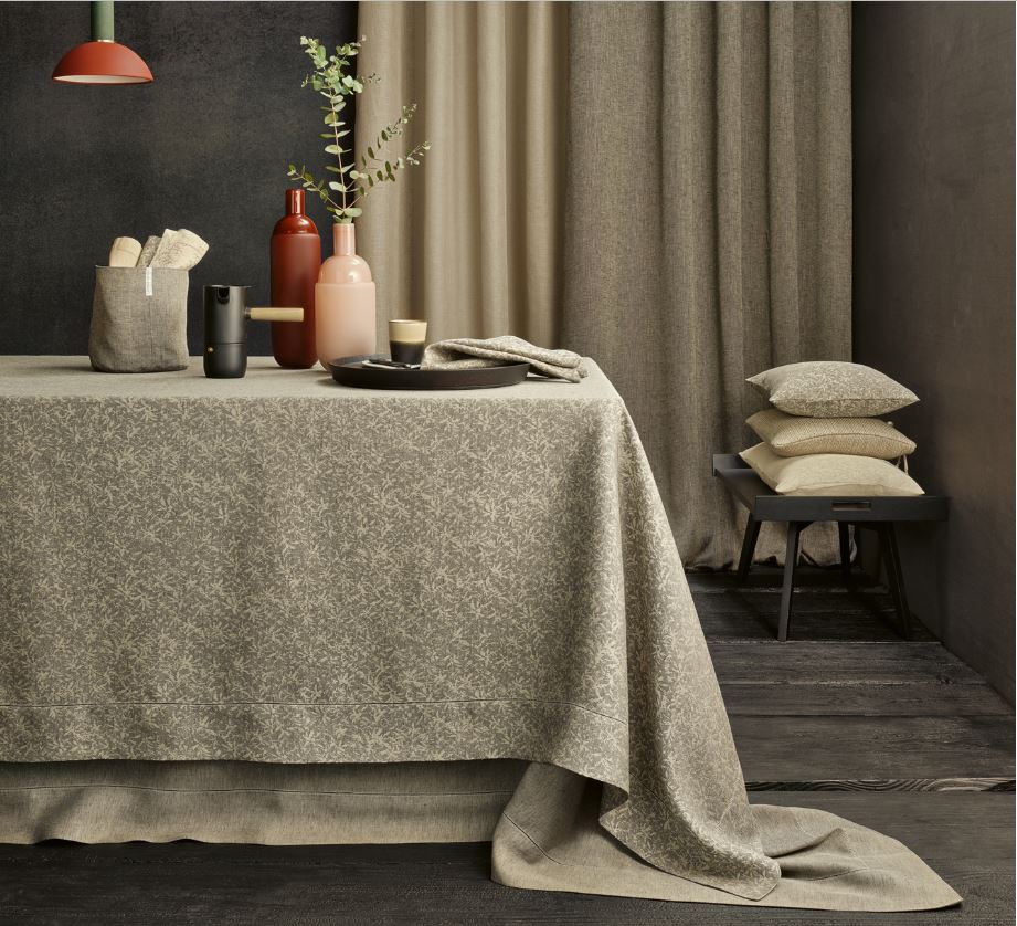 Leitner Pampas Pattern Linen Bedding & Table Linens - J Brulee