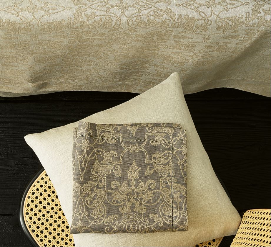 Leitner Trento Linen Bedding & Table Linens - Leitner at J Brulee