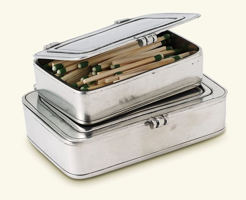 Small Pewter Boxes with Lids by Match Pewter, 945.0, 945.1
