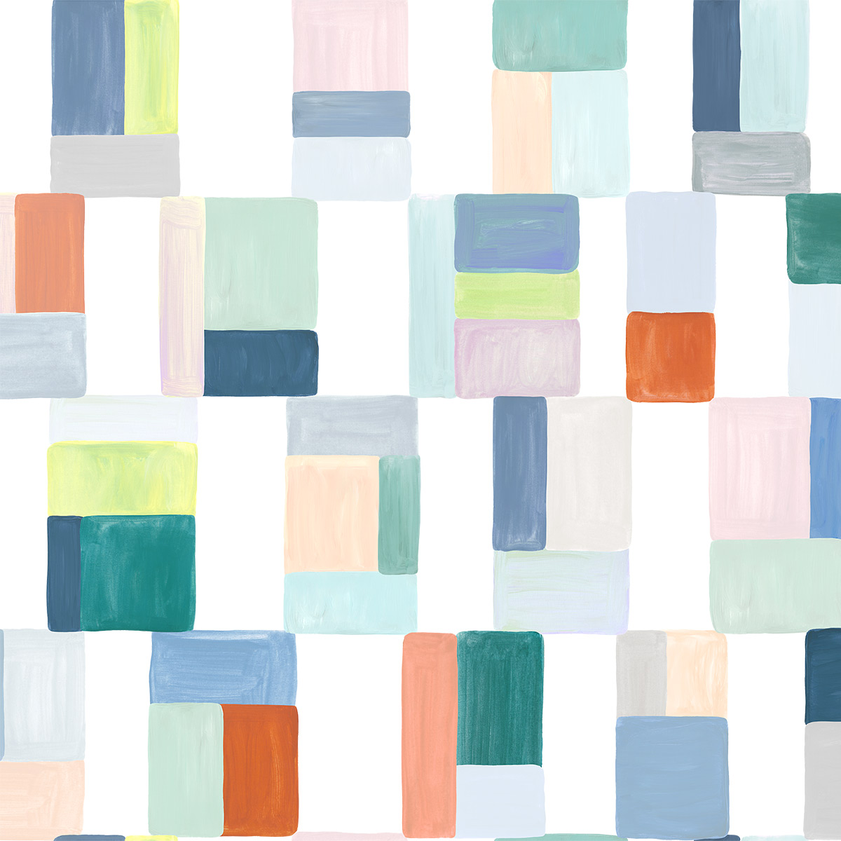 Colorful Brushstroke Block Pattern Duvet Covers & Bedding - Schlossberg ...