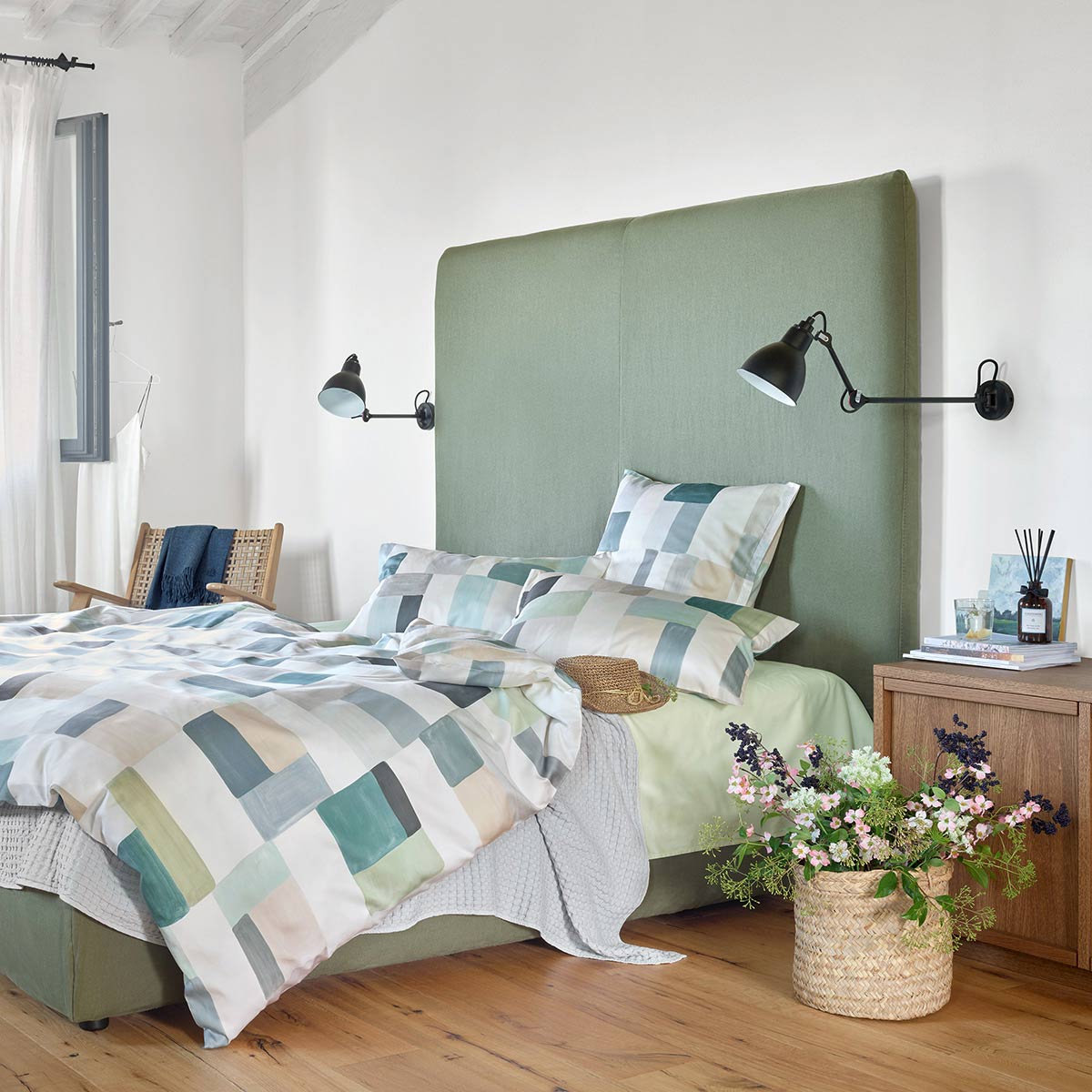 Colorful Brushstroke Block Pattern Duvet Covers & Bedding - Schlossberg ...