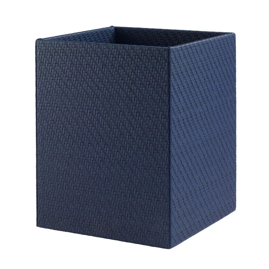 Bodrum Navy Blue Wicker Bath Collection: Nautical Chic