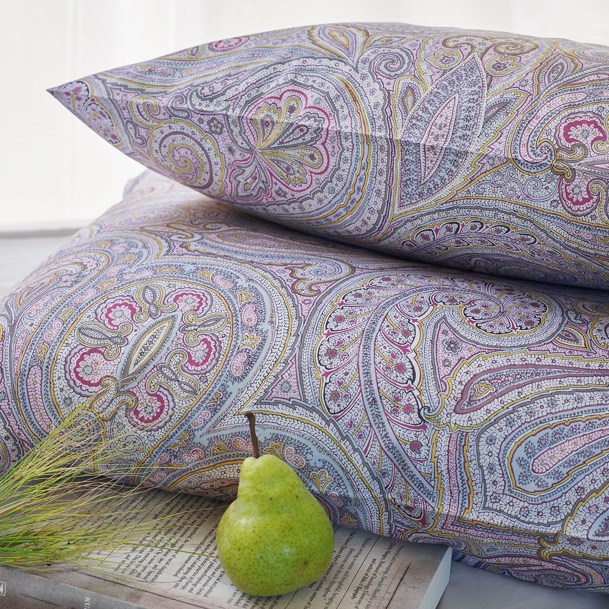 Colorful Paisley Duvet Covers & Bedding - Schlossberg Perinn Beige