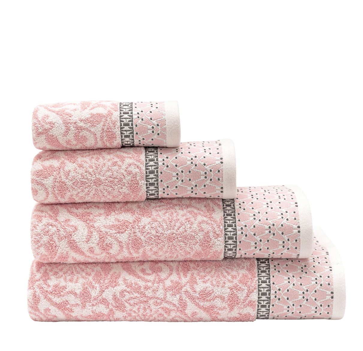 Charme Pink Bath Towels - Soft Cotton Towels for Luxury