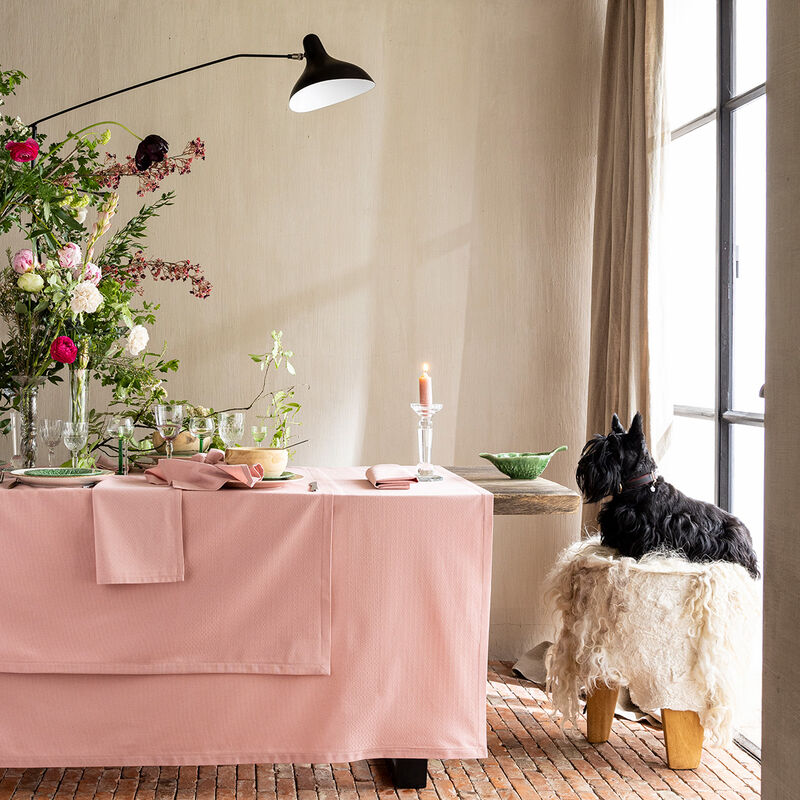 Slow Life Re-Use Pink Table Linens - Eco-Friendly Elegance