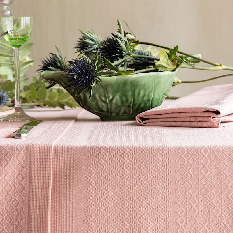Slow Life Re-Use Pink Table Linens - Eco-Friendly Elegance