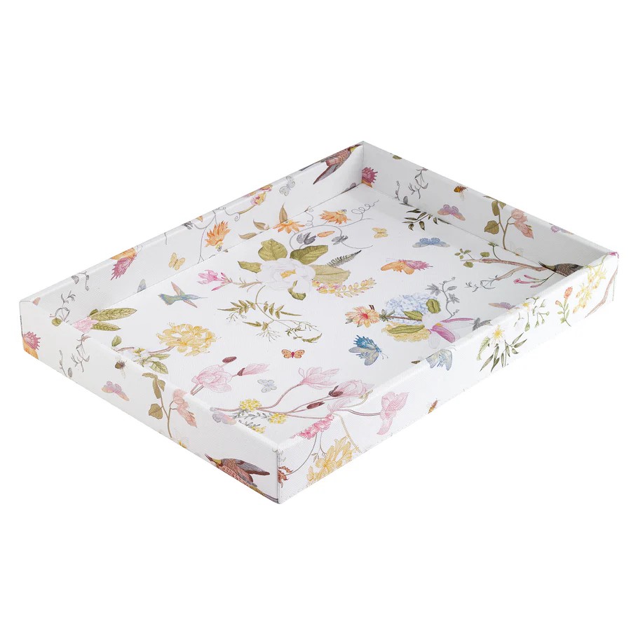 Pastel Garden Trays - Elegant Floral Serving Trays