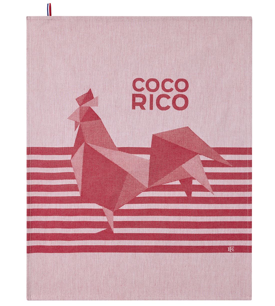 Coco-Rico Red Tea Towels - French Heritage in Cotton