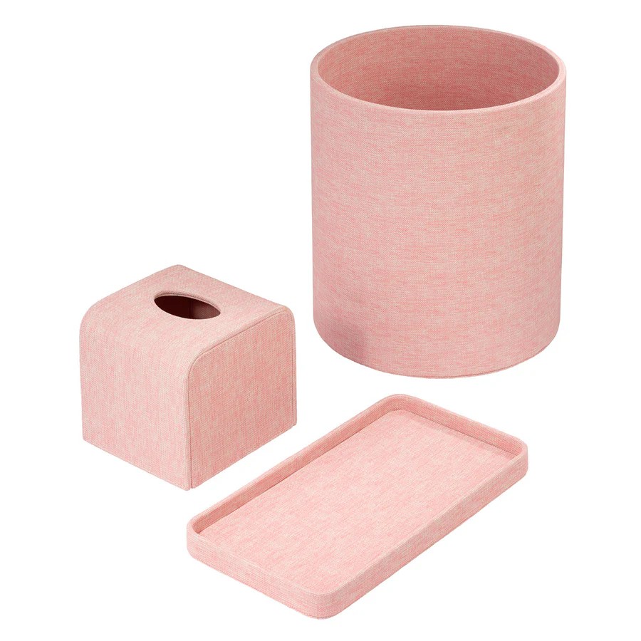 Pronto Rose Pink Bath Accessories - Elegant & Modern