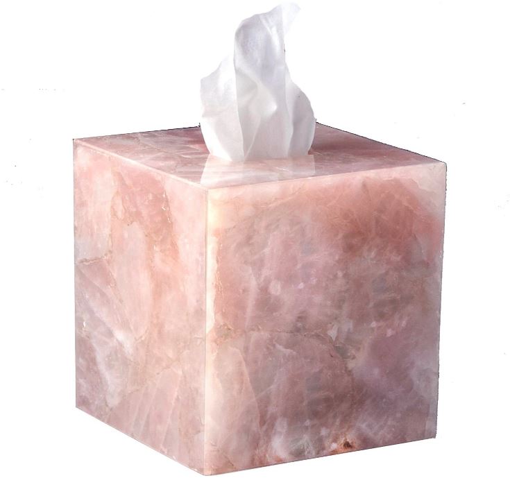 Mike + Ally Taj Rose Quartz Stone Bath Furnishings