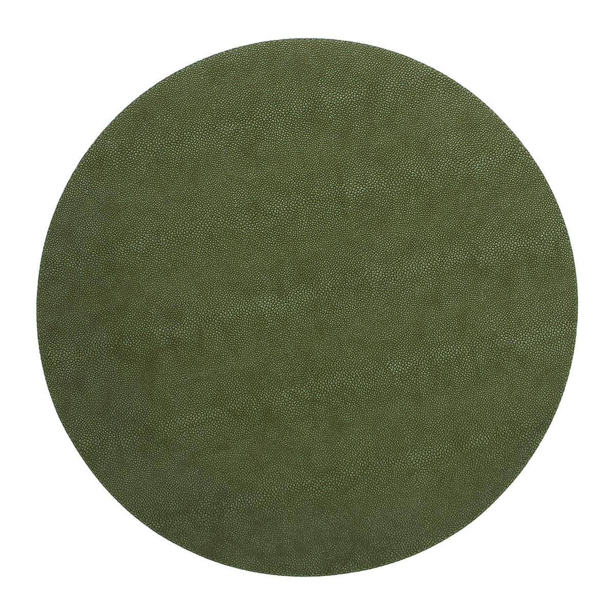 Bodrum Stingray Hunter Green Round Easy Care Place Mats - Set of 4