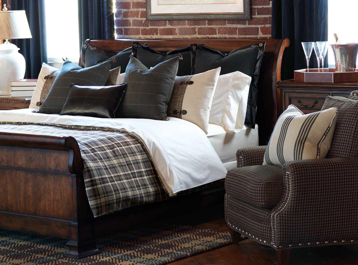 Grey & Black Plaid Bedding Sets. Barclay Butera Bedding - Rustic Lodge