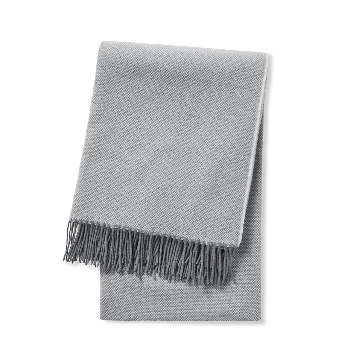 Wool & Cashmere Throws & Pillow - Schlossberg Anouk Grey
