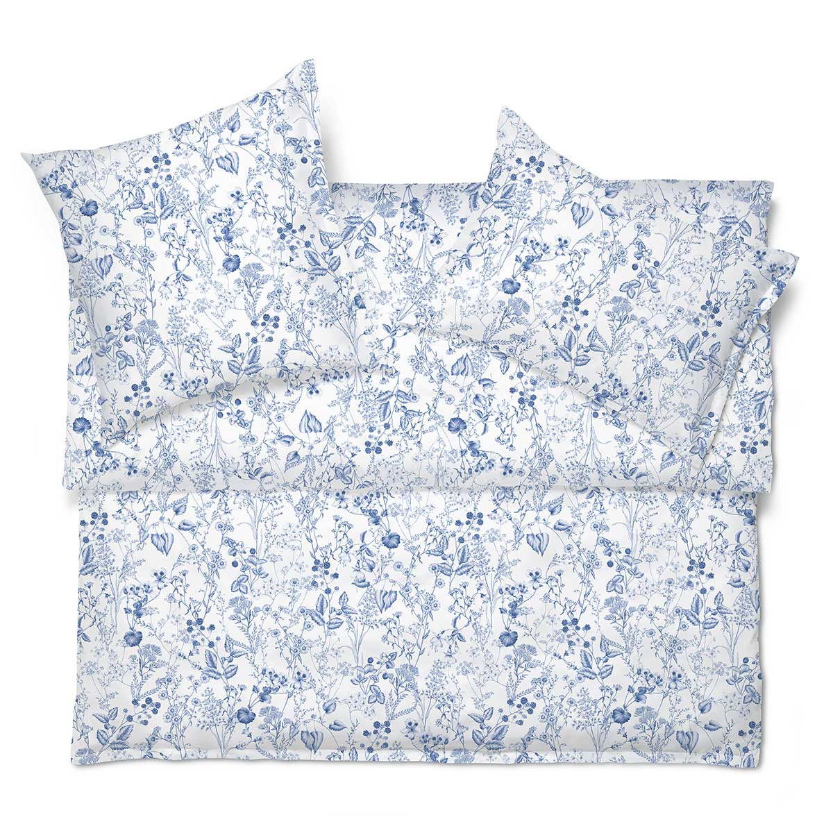 Blue and White Floral Pattern Duvet Covers & Bedding - Schlossberg Maya ...