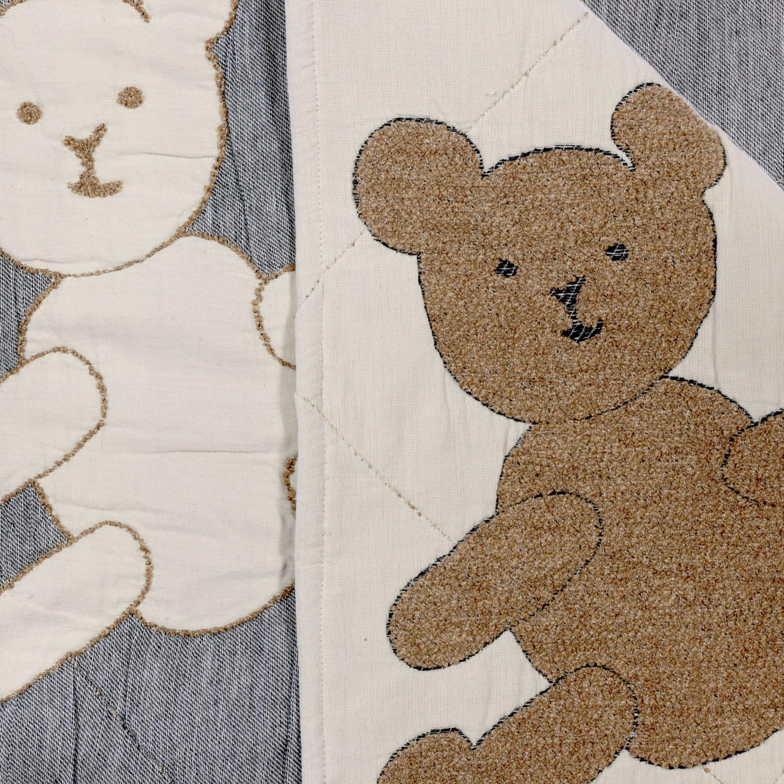 Teddy Blanky - Reversible Baby Blanket with Bear