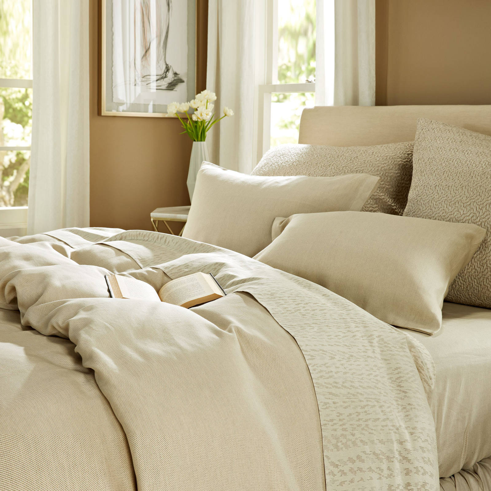 The Purists Kent - Linen & Cotton Jacquard Bedding