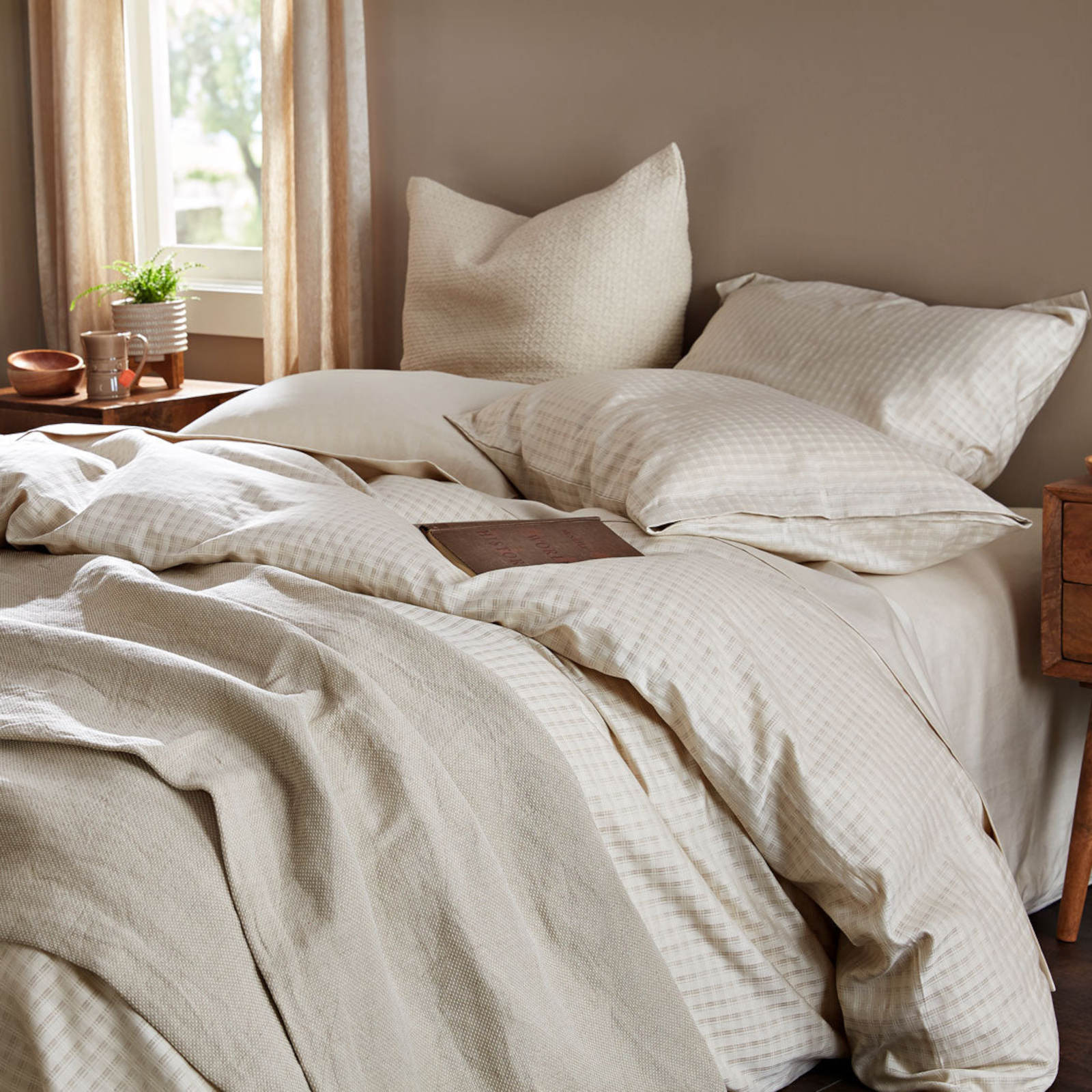 The Purists Palio - Plaid Linen Cotton Bedding