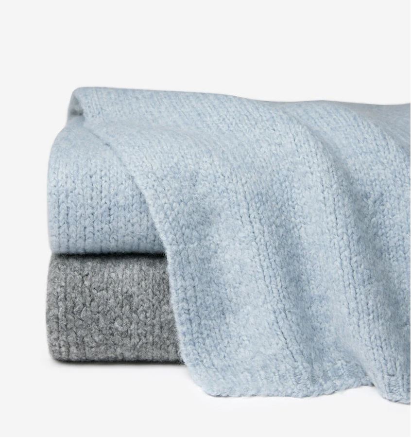 Soft Mohair Wool Throws - Sferra Martina | J Brulee Home
