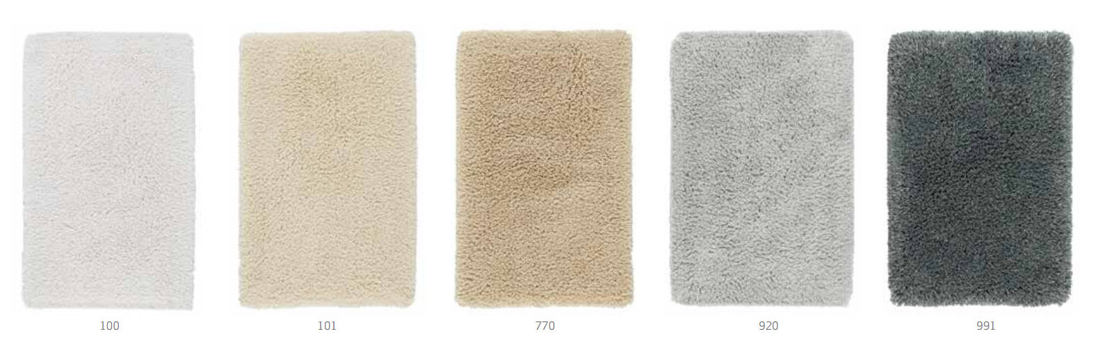 Abyss Habidecor Shag Bath Rugs. Soft and plush luxury shag bath rugs.