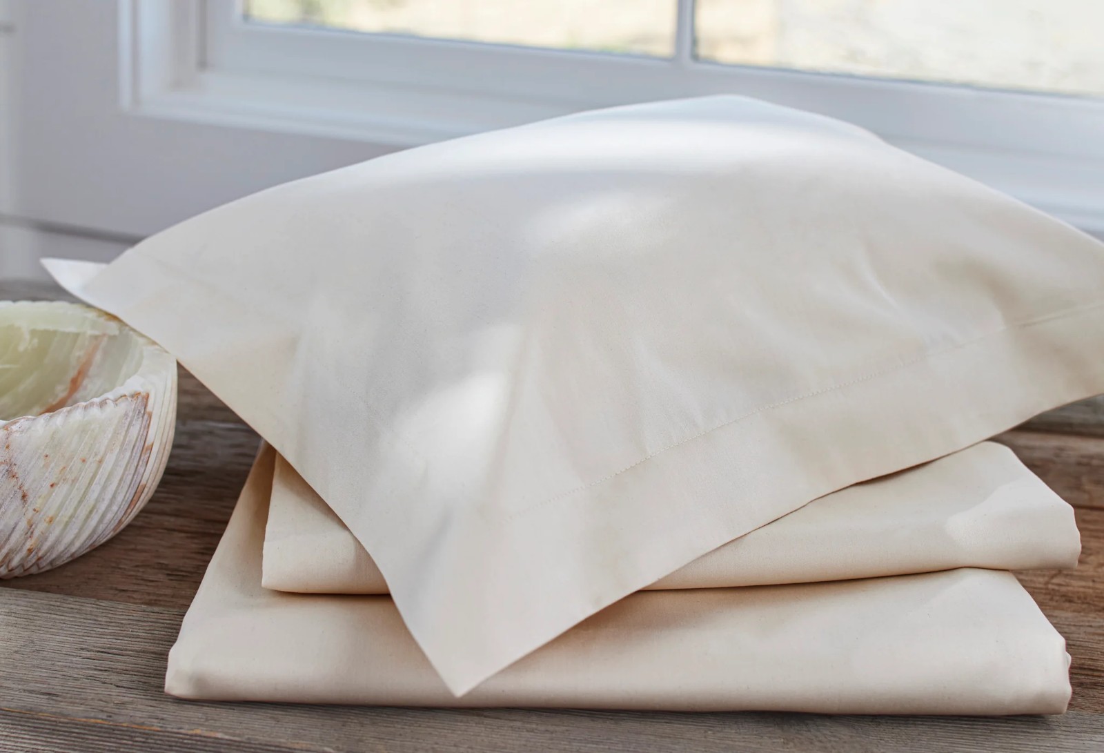 The Purists Julia - Natural Cotton Sateen Bedding