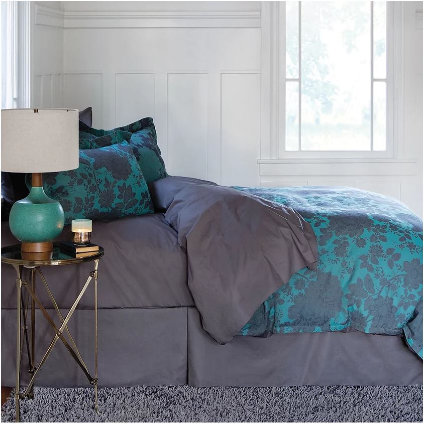 Floral Jade Green Bedding. St Geneve Gia Jade | J Brulee Home