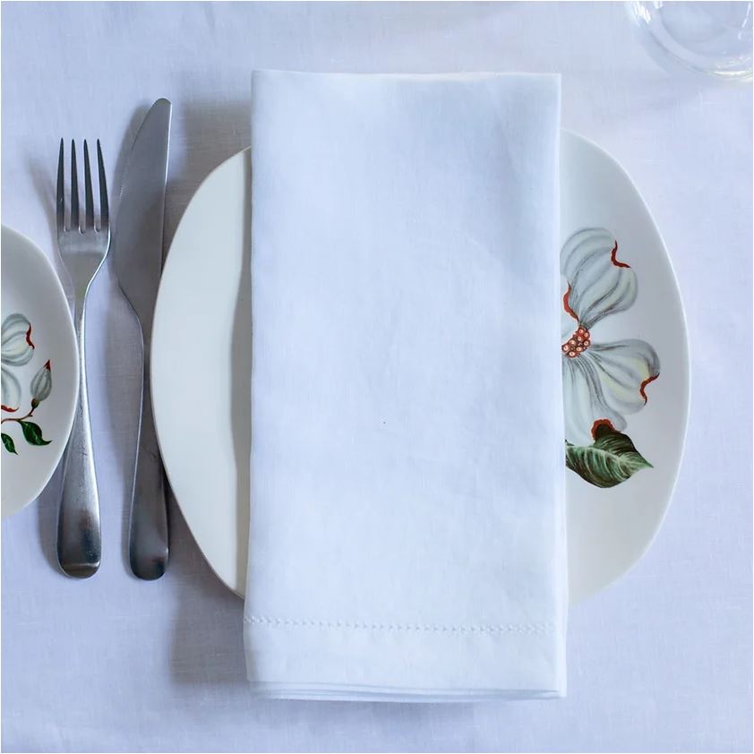 St Geneve Linen Premier White Table Linens | J Brulee Home