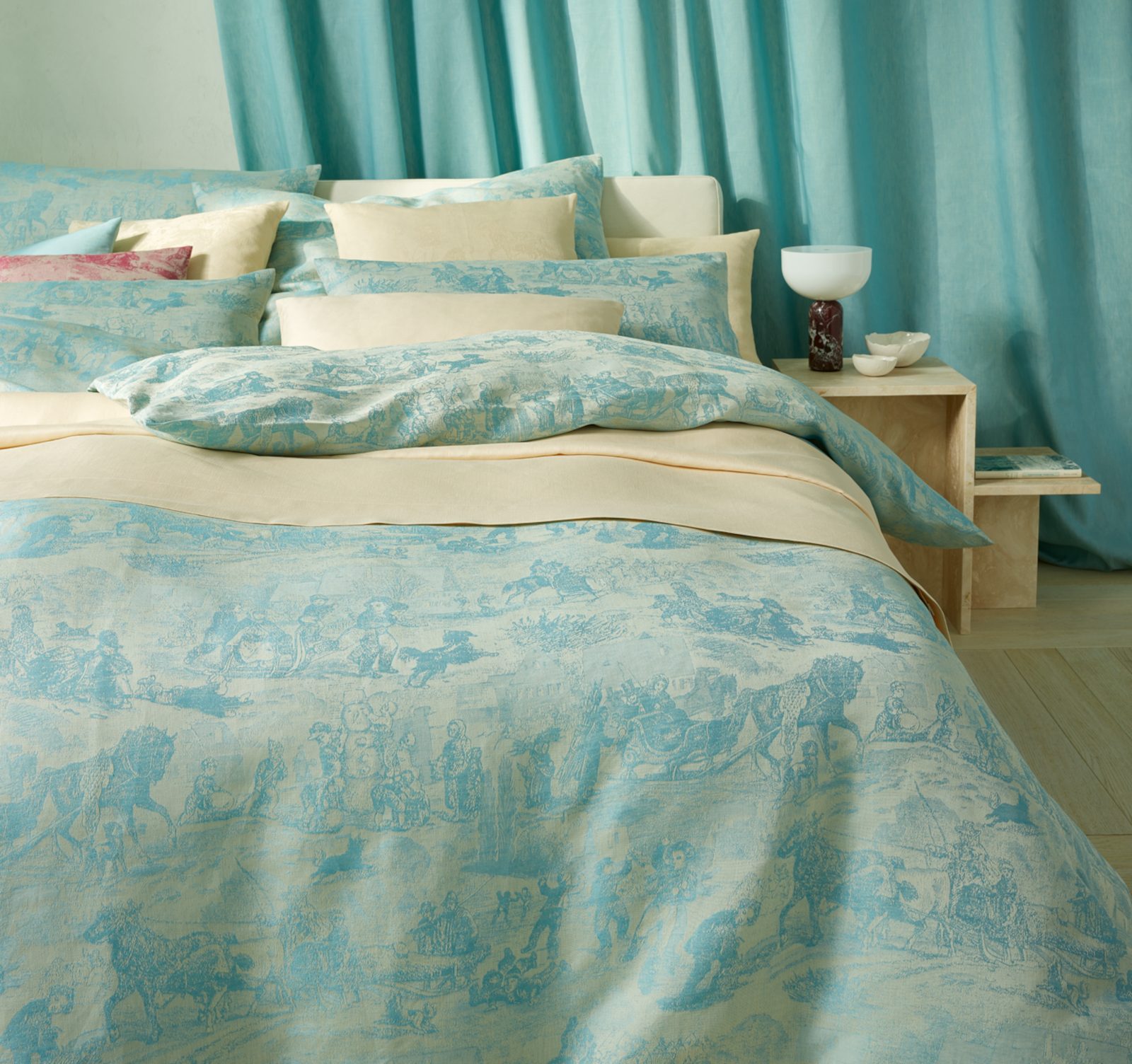 Linz Linen-Cotton Toile Bedding & Linens | Leitner Austria