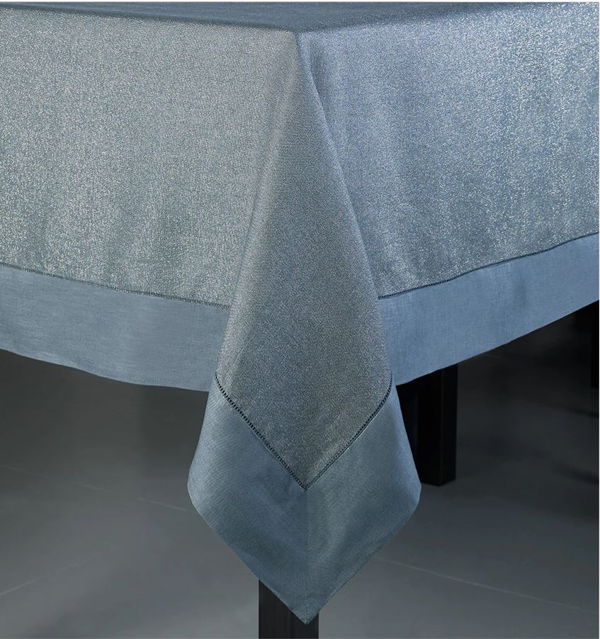Sferra Reece Metallic Linen Tablecloth