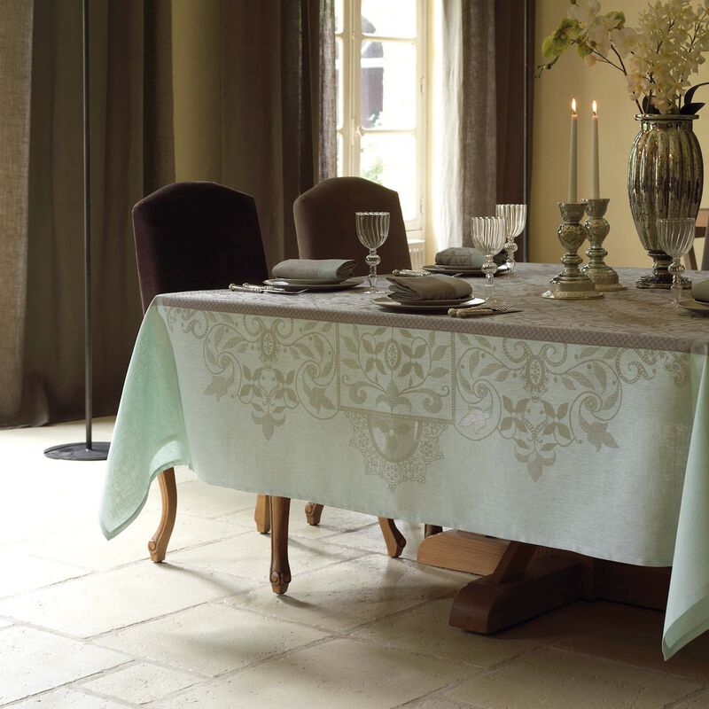 Le Jacquard Francais Venezia Ash Beige Table Linens | J Brulee