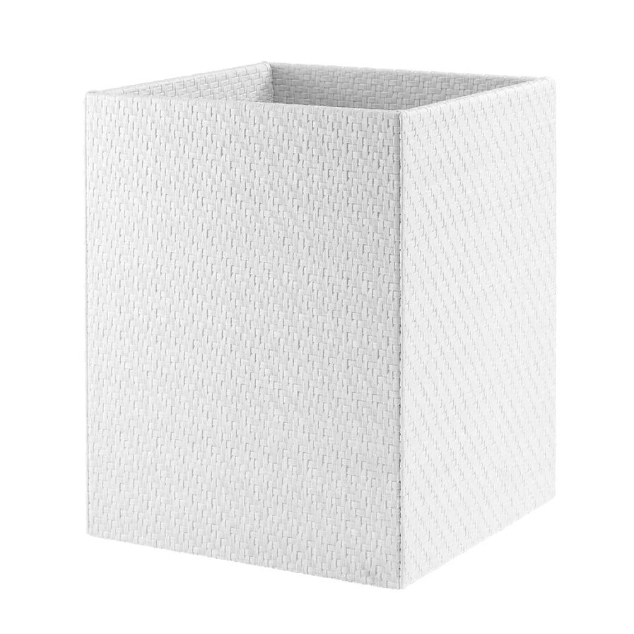 Bodrum White Wicker Bath Collection: Elegant Bathroom Essentials