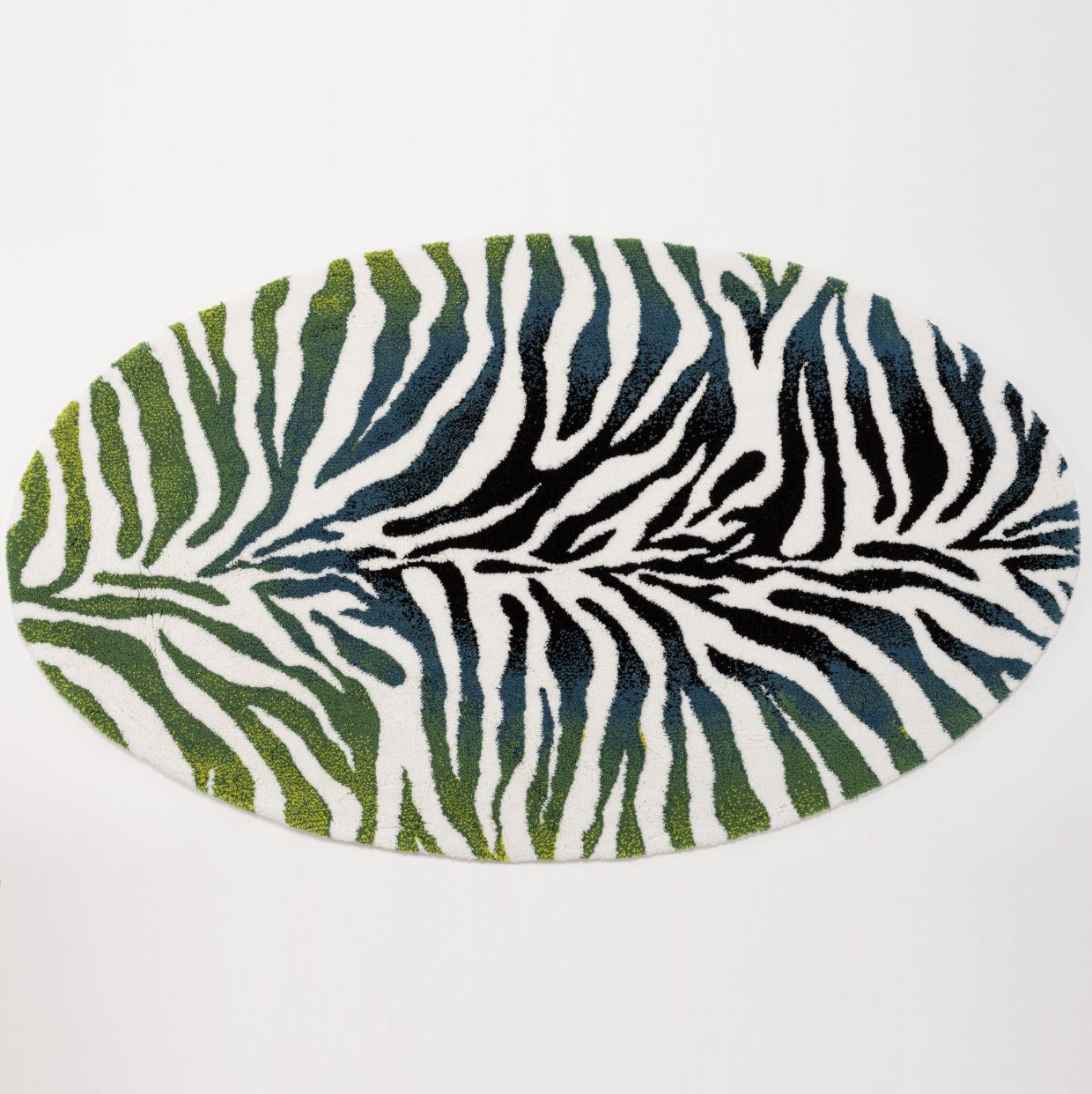 Karoo Bath Rug - Zebra Pattern in Plush Cotton